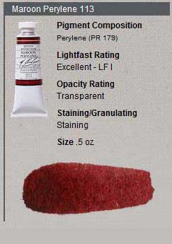 M. Graham Watercolor Series 3: 15ml Perylene Maroon - Wet Paint Artists ...