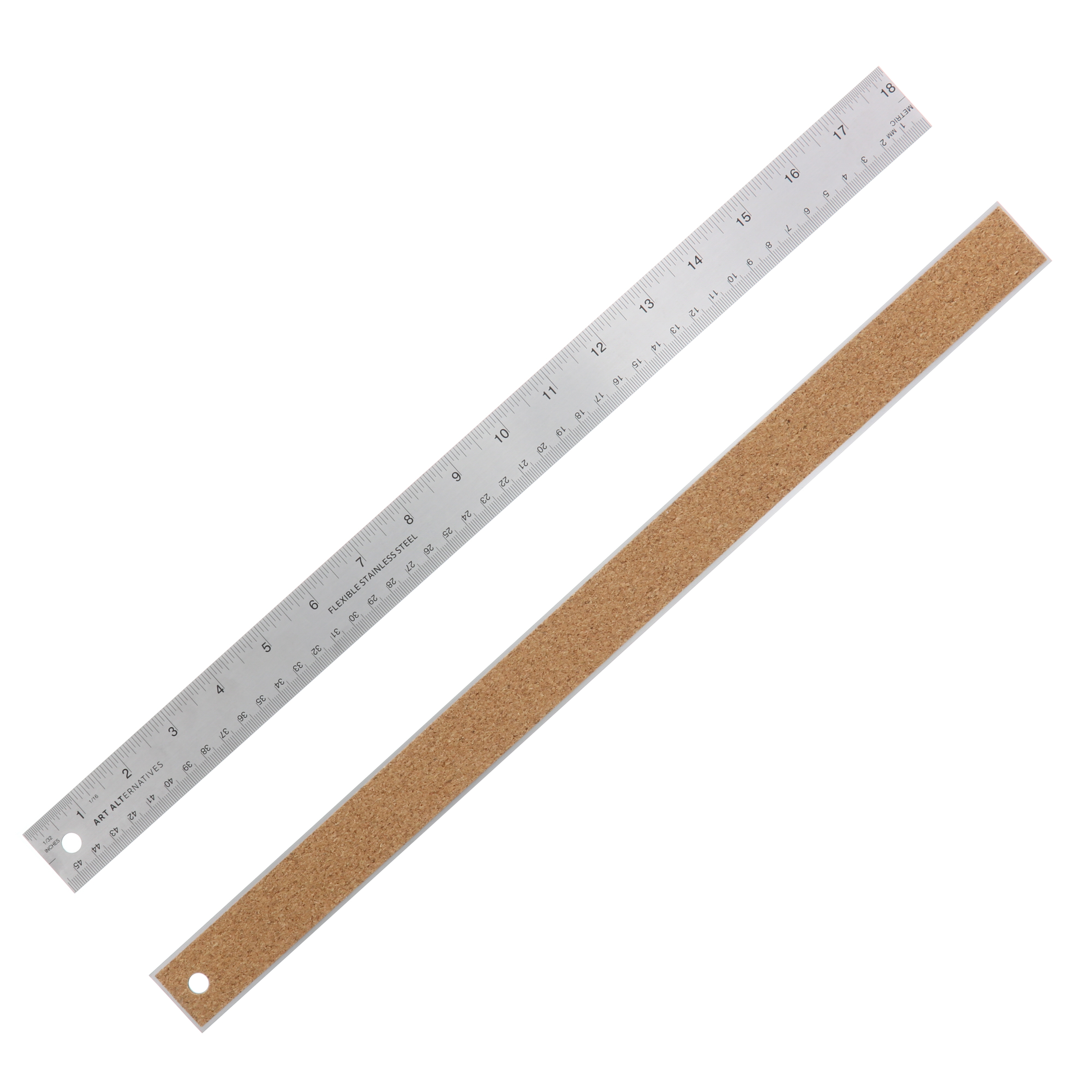 Flexible Stainless Steel Ruler 18-Inch - Wet Paint Artists' Materials ...