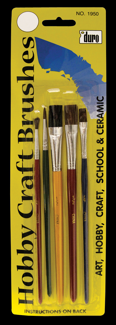 Hobby Craft Brush Set 5 Pack - Wet Paint Artists' Materials and Framing