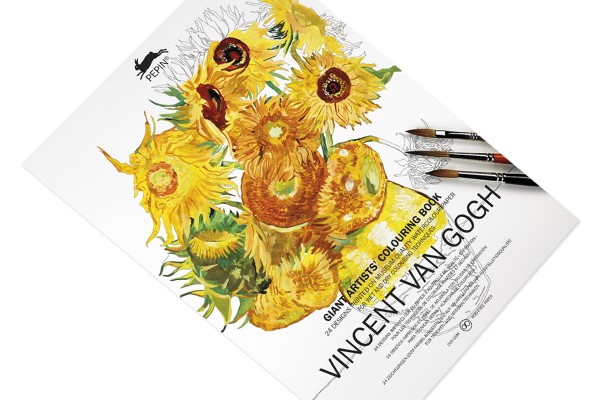 Pepin Giant Artists’ Colouring Book Vincent Van Gogh - Wet Paint ...