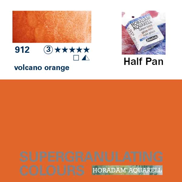 Schmincke Horadam Supergranulating Watercolor Half Pan Volcano Orange ...