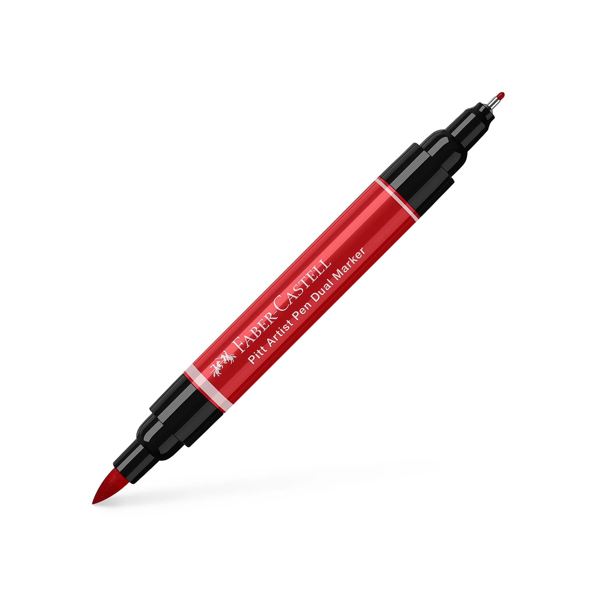 Faber-Castell Pitt Artist Pen Dual Marker Deep Scarlet Red - Wet Paint ...