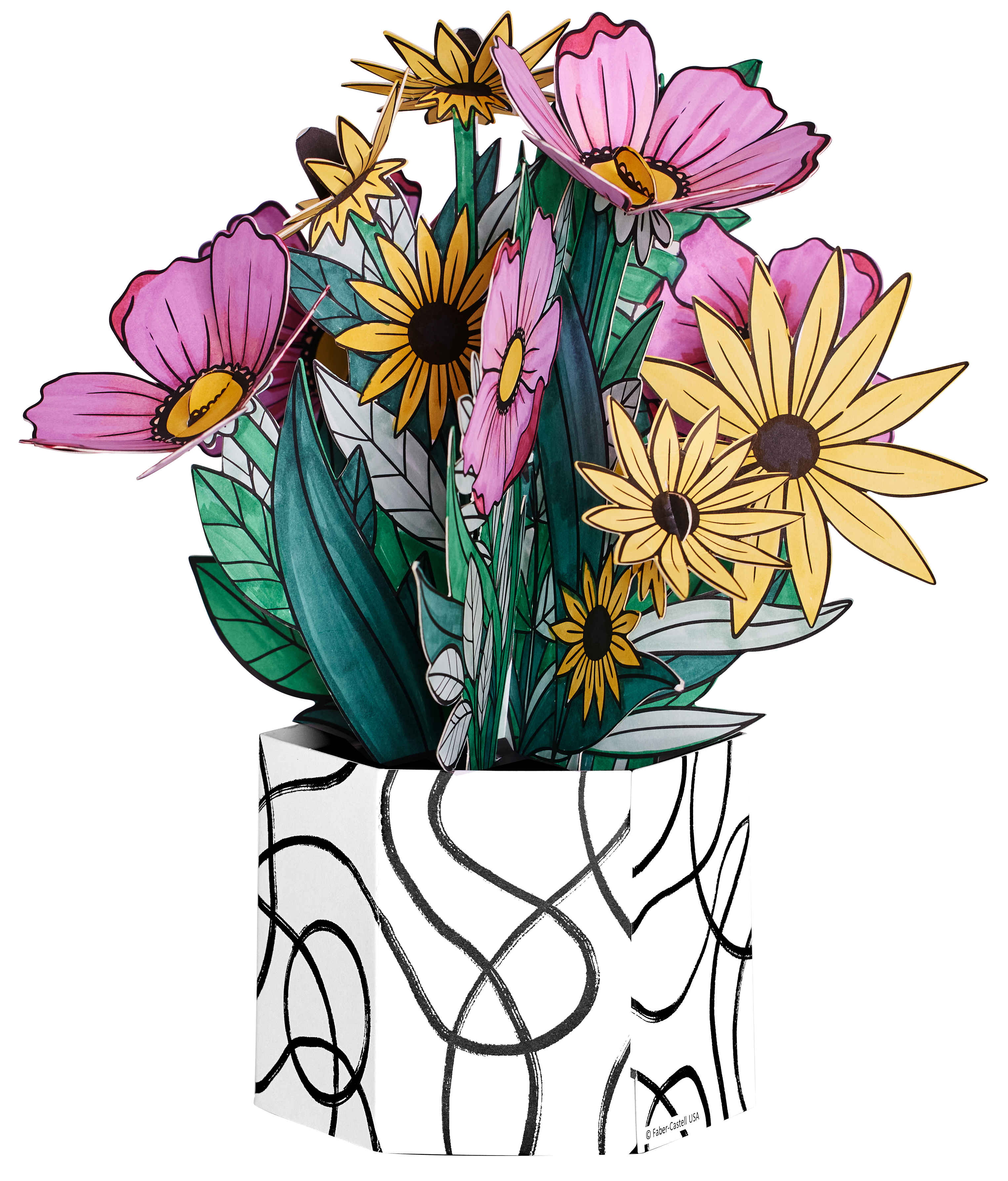 Faber-Castell Creative Studio Pop Up Coloring Bouquet Wildflower Bunch ...