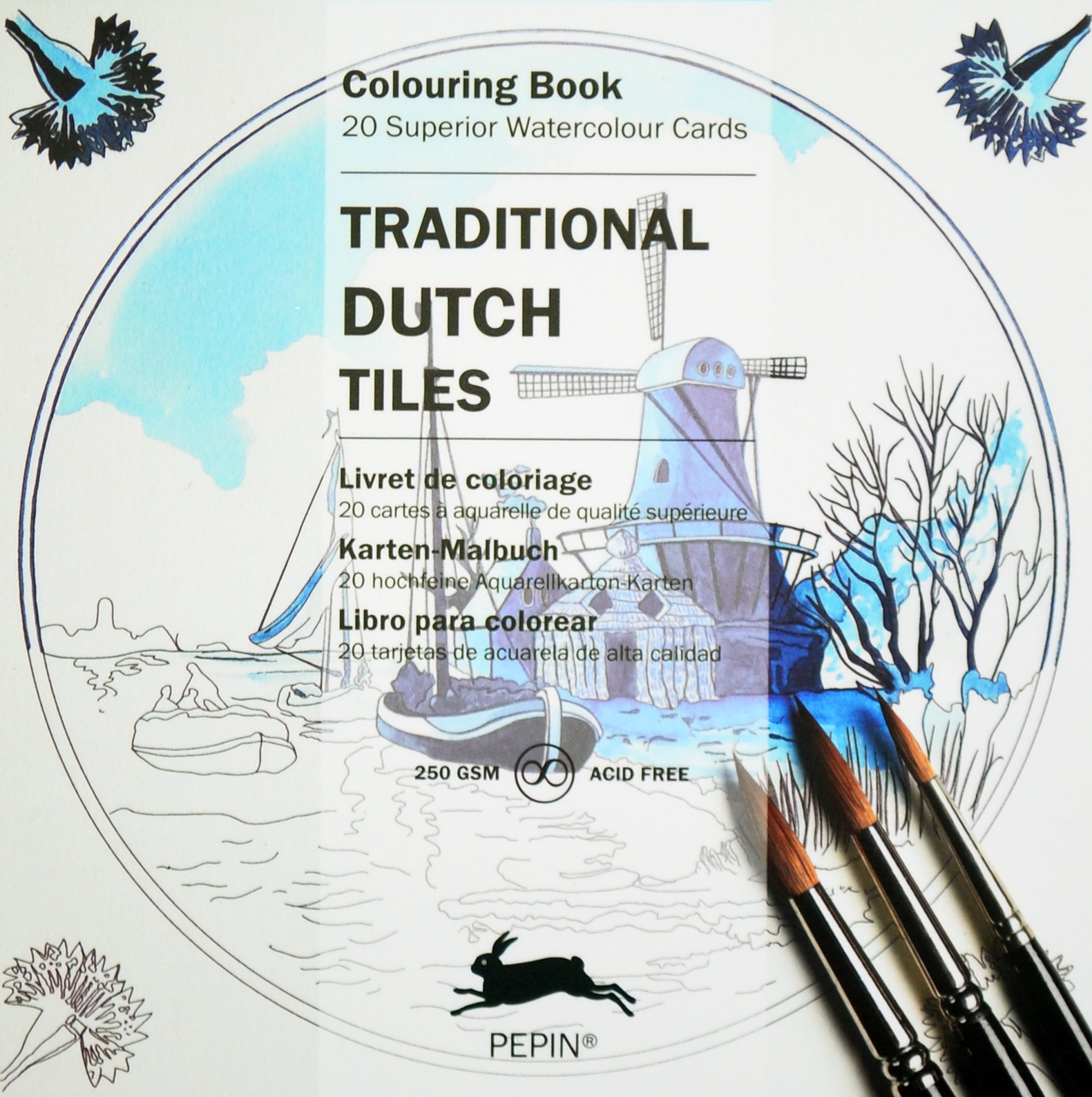 Pepin Press Artists' Coloring Book Square Tiles Dutch - Wet Paint ...