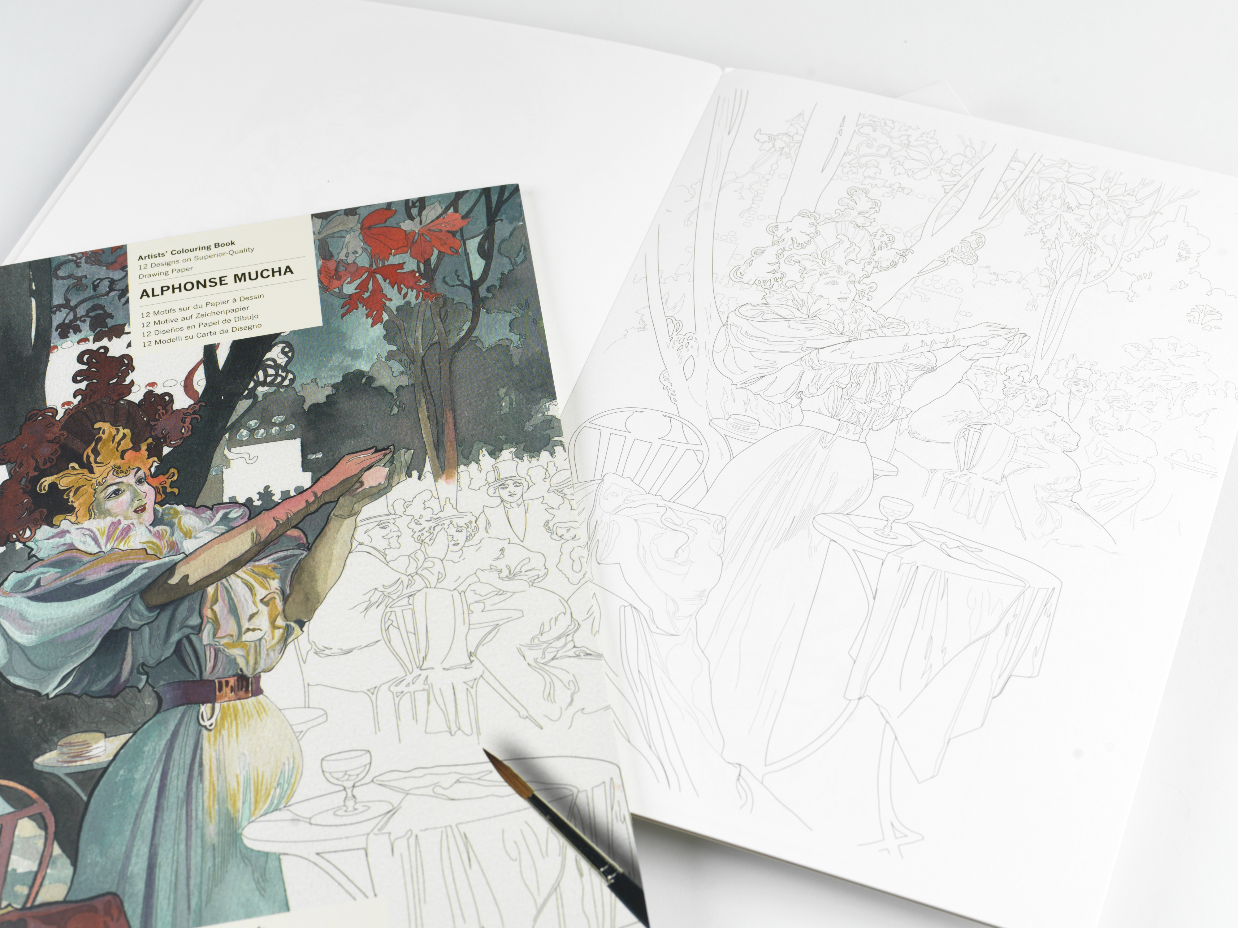 Pepin Press Artists' Coloring Book Alphonse Mucha - Wet Paint Artists ...