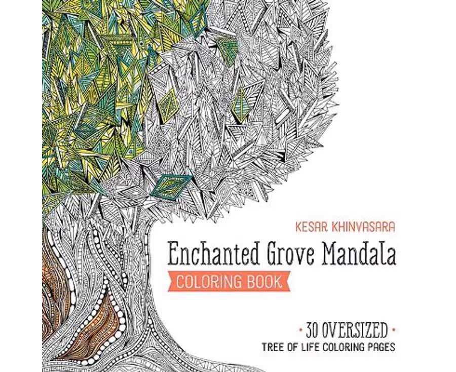 Enchanted Grove Mandala Coloring Book - Wet Paint Artists' Materials ...