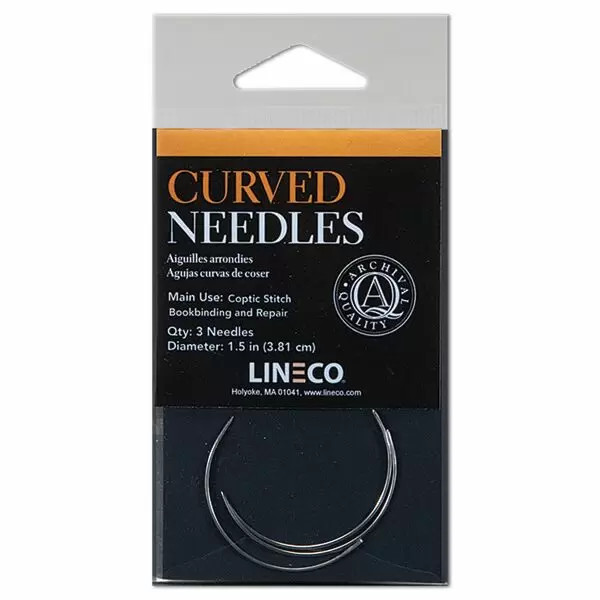 Lineco Curved Bookbinding Sewing Needles 3 Pack - Wet Paint Artists ...