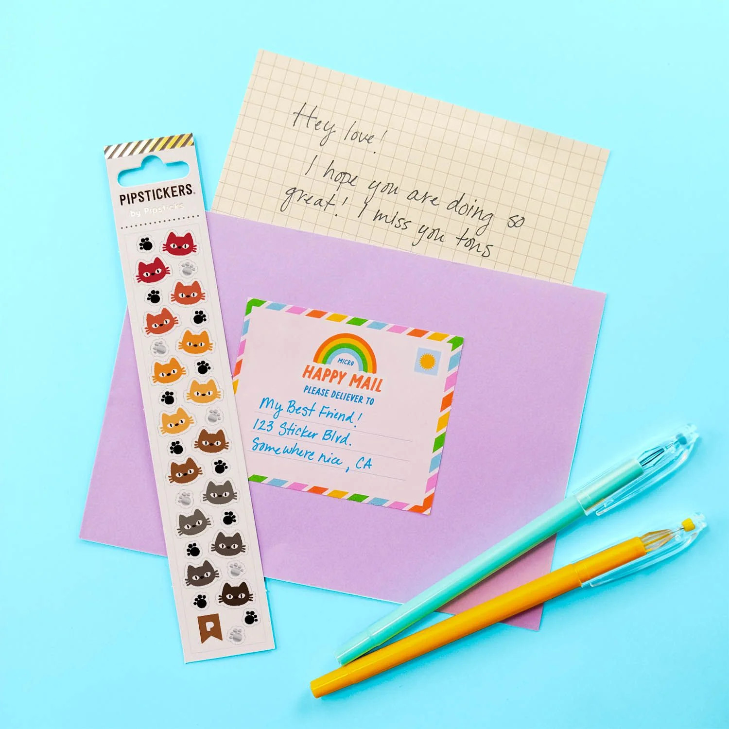 Pipsticks PipStickers Feline Faces - Wet Paint Artists' Materials and ...