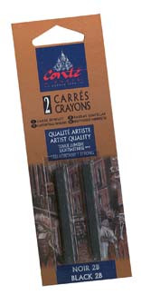Conte Crayon 2-Pack (Traditional): Black 2B - Wet Paint Artists ...