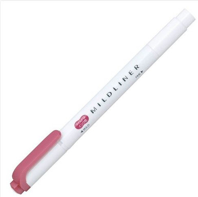 Zebra Mildliner Highlighter Mild Red - Wet Paint Artists' Materials and ...