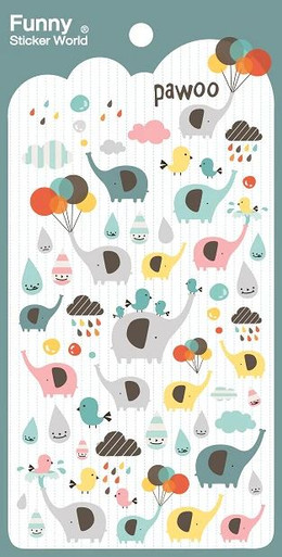 BC Mini Stickers Pawoo Elephant Gel - Wet Paint Artists' Materials and ...