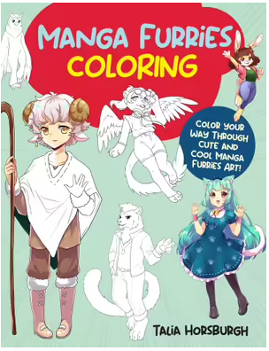 Manga Furries Coloring Book - Wet Paint Artists' Materials and Framing