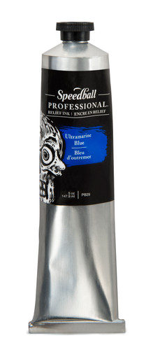 Speedball Professional Relief Ink 5oz Tube Ultra Blue - Wet Paint ...