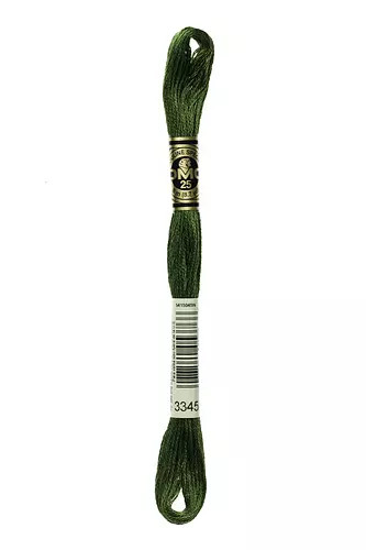 DMC Embroidery 6-Strand Floss Dark Hunter Green - Wet Paint Artists ...