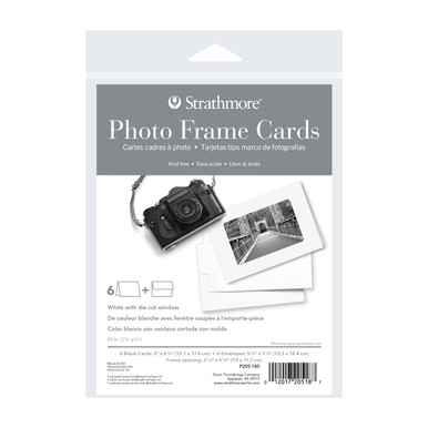 Strathmore Photo Frame Cards 5X7 White 6 Pack - Wet Paint Artists ...