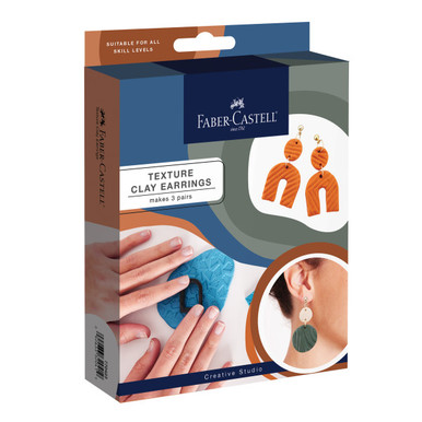 Faber-Castell Creative Studio Texture Clay Earrings Kit