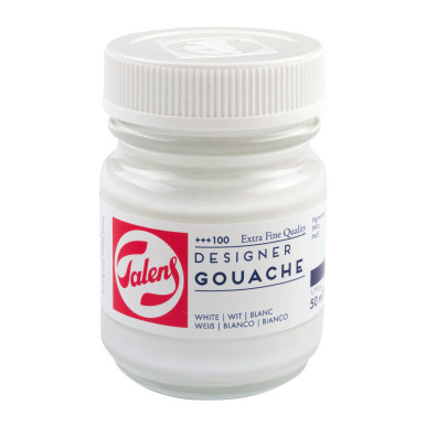Talens Gouache Extra Fine Quality Bottle 50ml White - Wet Paint Artists ...