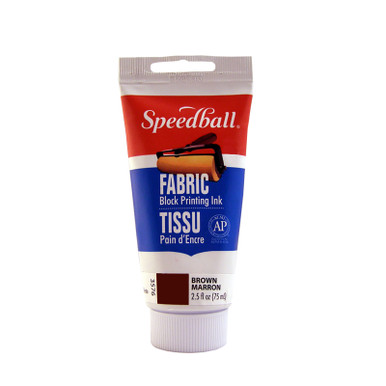 Speedball Fabric Block Printing Ink 2.5oz Brown - Wet Paint Artists ...