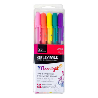 Sakura Gelly Roll Moonlight 25 Color Set - Wet Paint Artists' Materials ...