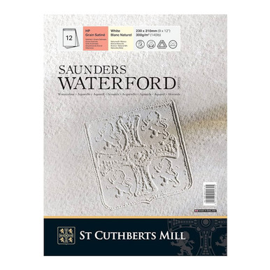 Saunders Waterford Watercolor Paper Pad 9x12" 140lb Hot Press - Wet ...