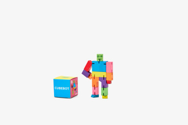 Areaware Cubebot Micro Multi-Color - Wet Paint Artists' Materials and ...