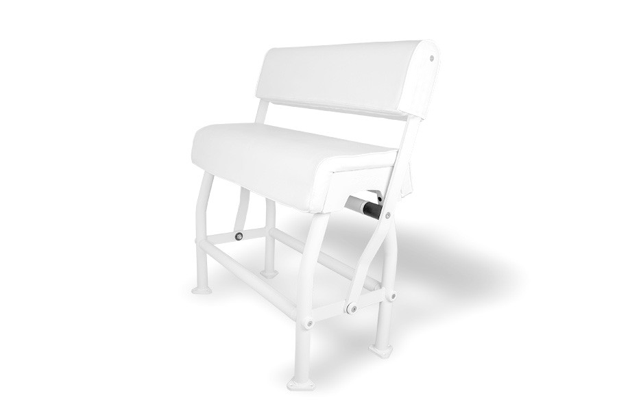 Swing Back Leaning Post Seat for Center Console Boats