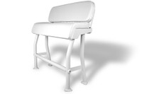 Swing Back Leaning Post Seat for Center Console Boats
