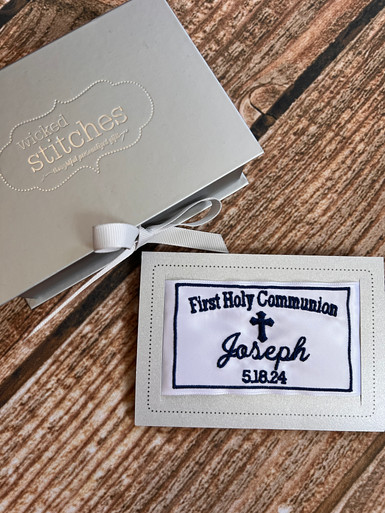 Communion Label - Cross| Wicked Stitches Gifts