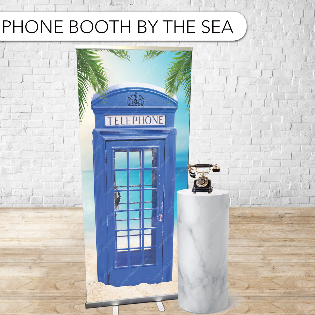 Audio Guest Book Retractable Stands 33"x 81" (9 Designs) - PB Backdrops