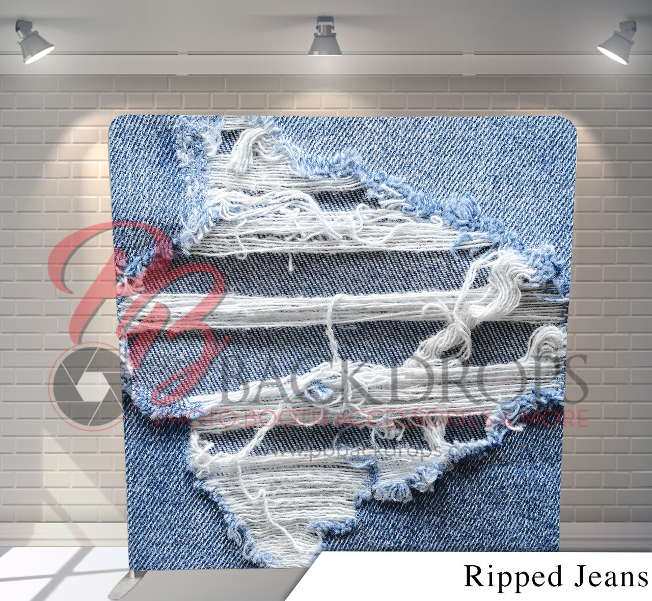 Pillow Cover Backdrop (Ripped Jeans) - PB Backdrops