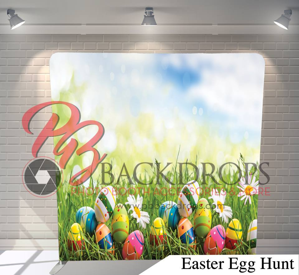 Pillow Cover Backdrop (Easter Egg Hunt) - PB Backdrops