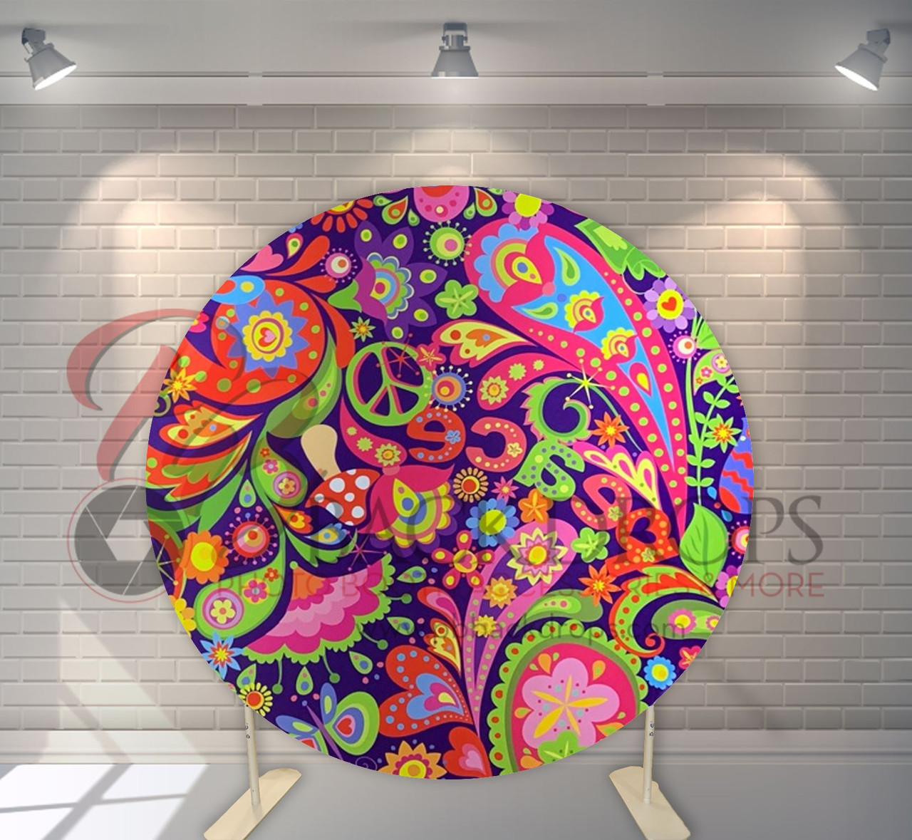 Circle Display 7ft. (Custom Double-Sided Graphic Only) - PB Backdrops