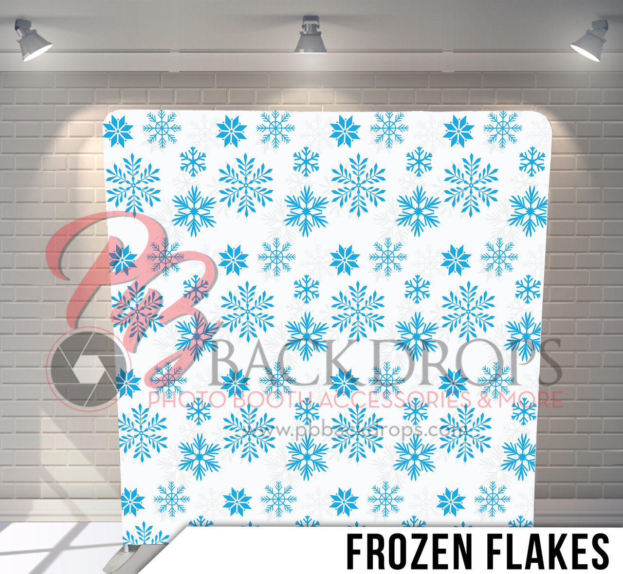 Pillow Cover Backdrop (Frozen Flakes) - PB Backdrops