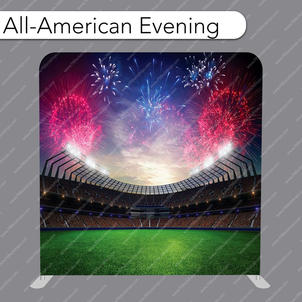Pillow Cover Backdrop (All-American Evening) - PB Backdrops