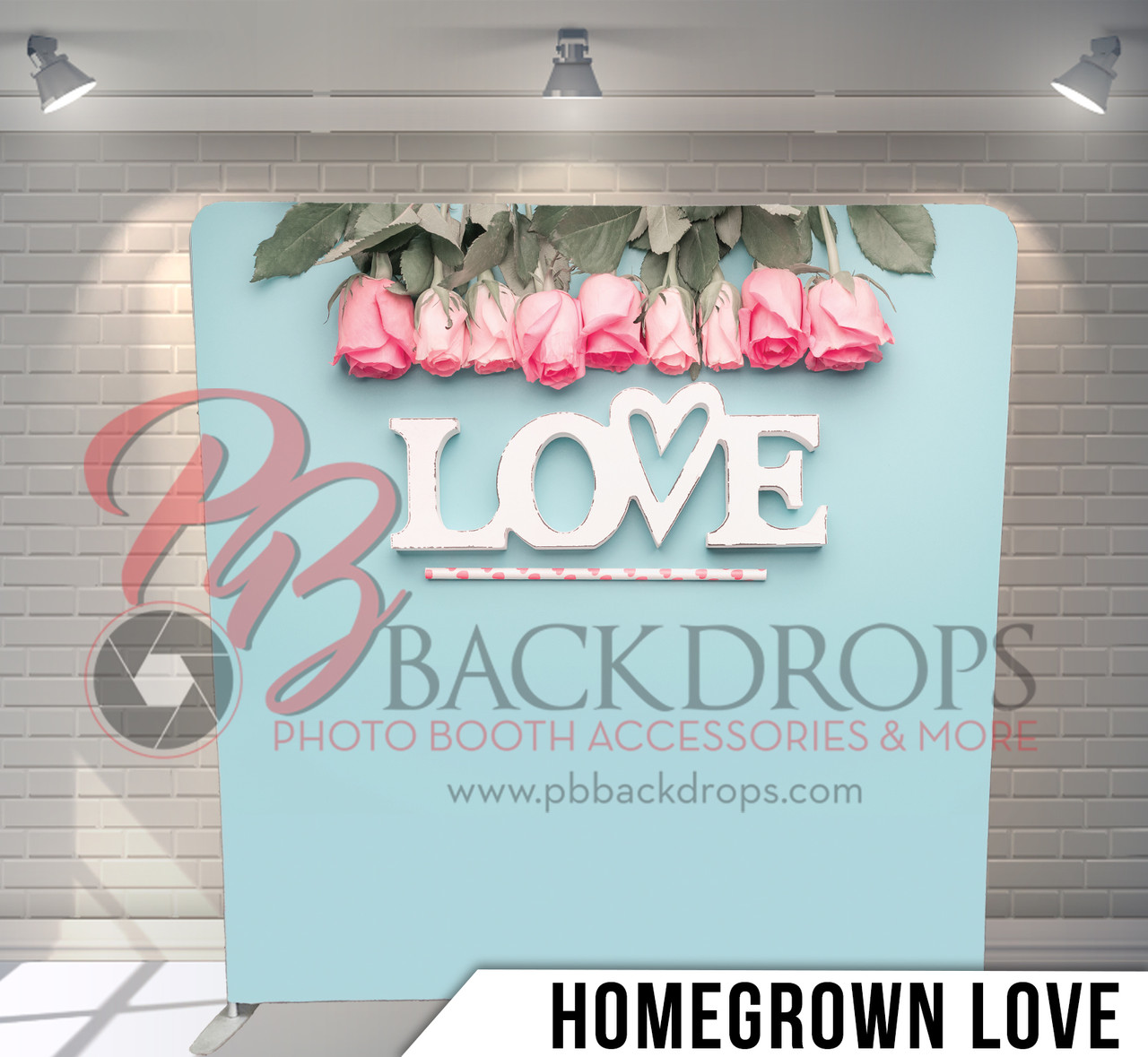 Pillow Cover Backdrop (Homegrown Love) - PB Backdrops