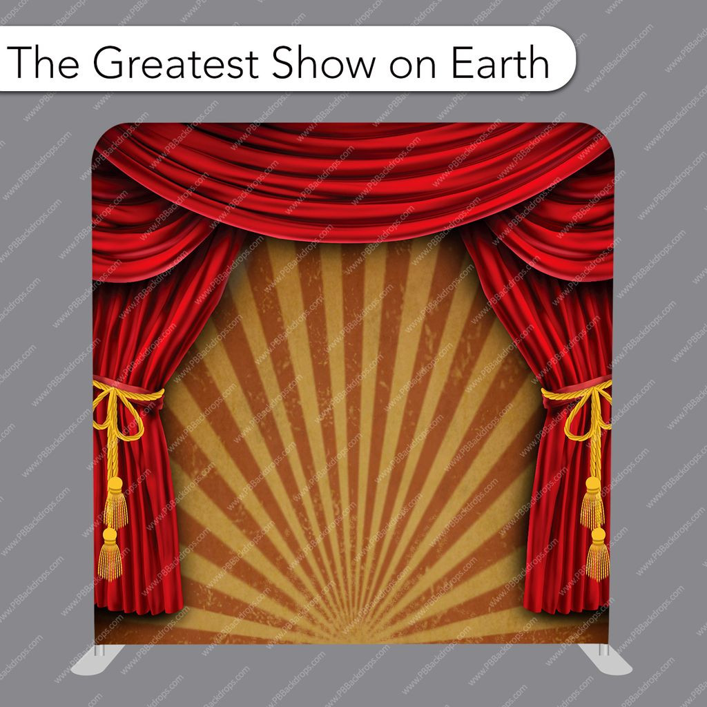 Pillow Cover Backdrop (The Greatest Show on Earth) - PB Backdrops