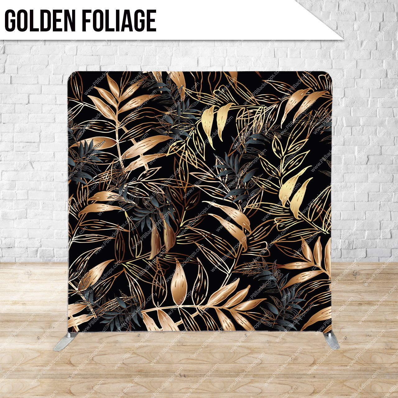Pillow Cover Backdrop (Golden Foliage) - PB Backdrops