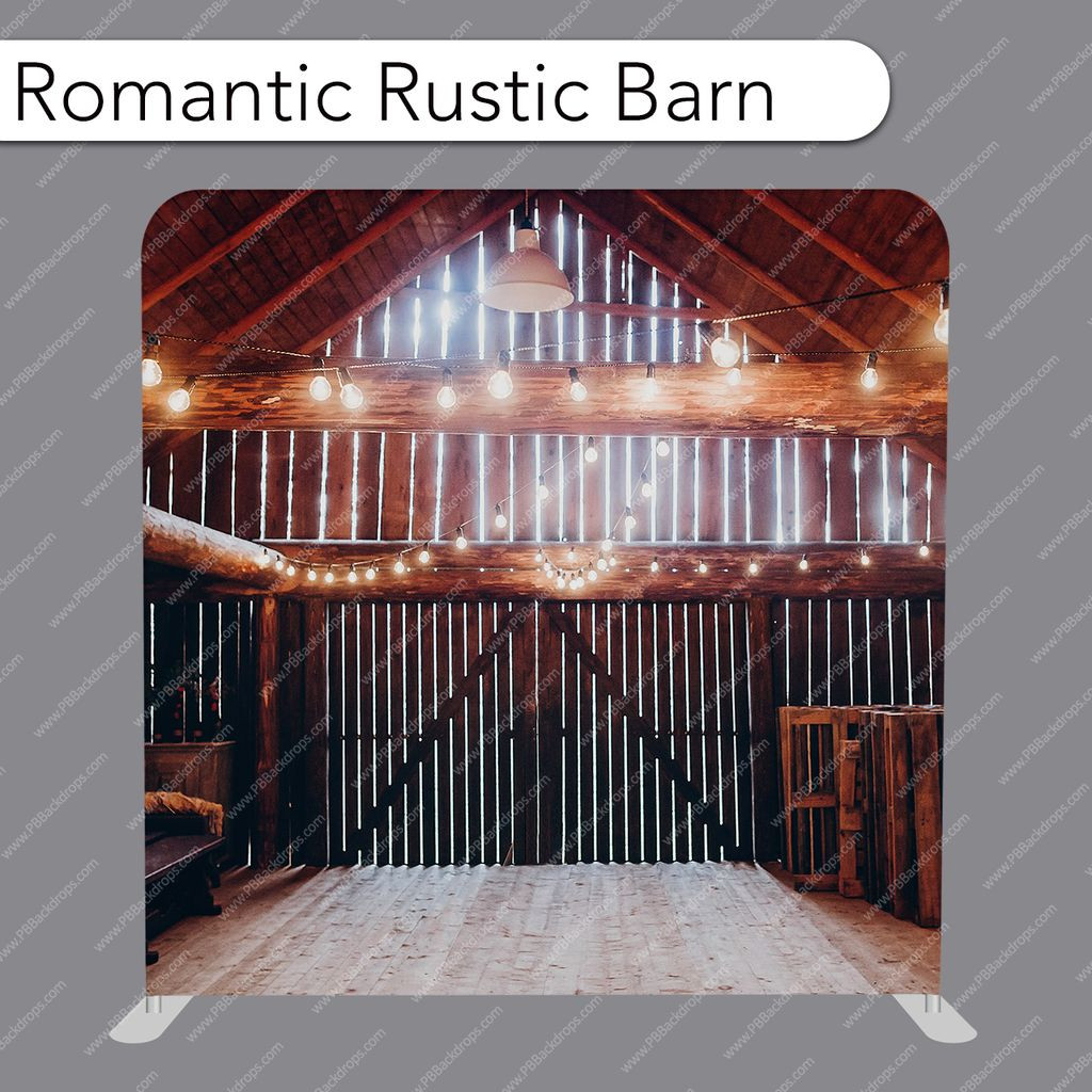 Pillow Cover Backdrop (Romantic Rustic Barn) - PB Backdrops