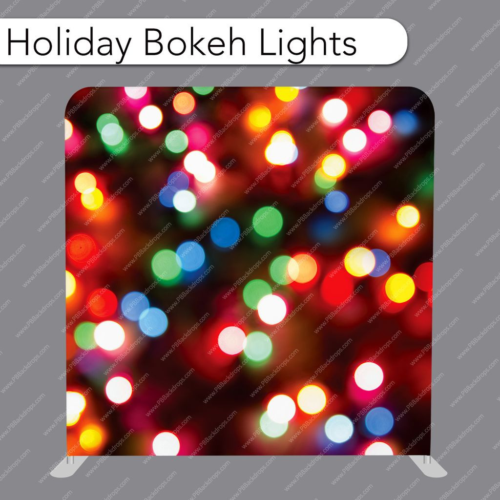 Pillow Cover Backdrop (Holiday Bokeh Lights) - PB Backdrops