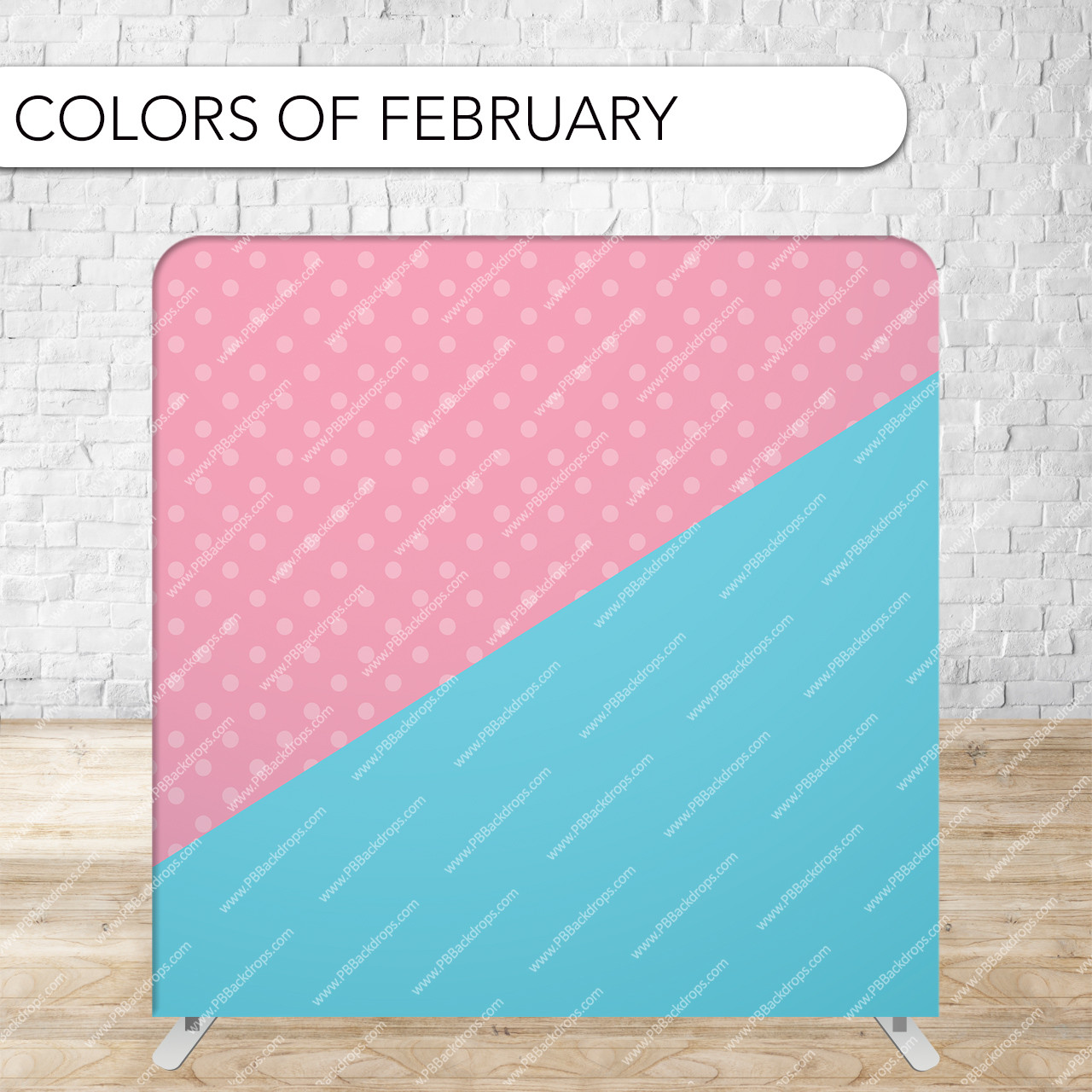 Pillow Cover Backdrop (Colors Of February) - PB Backdrops