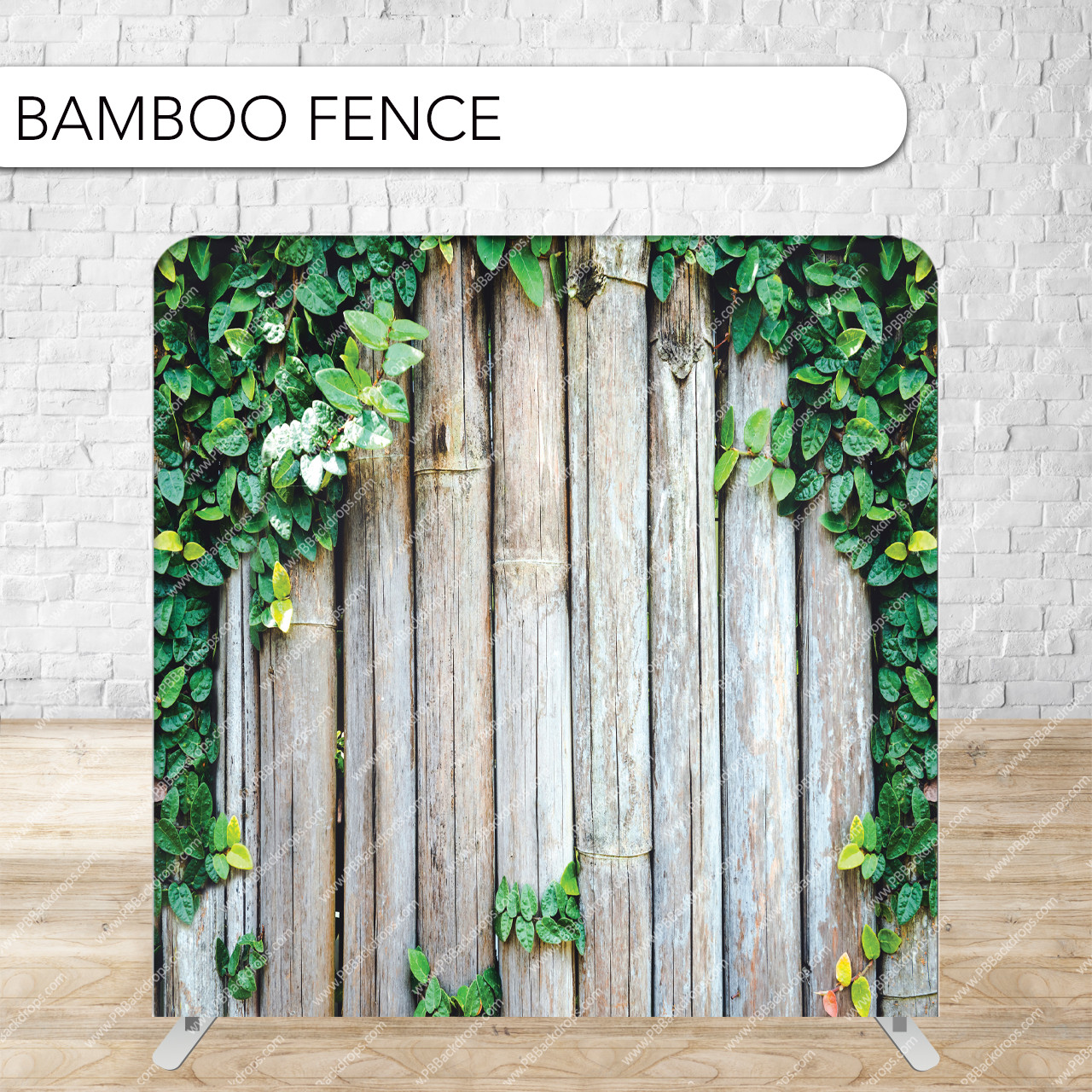 Pillow Cover Backdrop (Bamboo Fence) - PB Backdrops