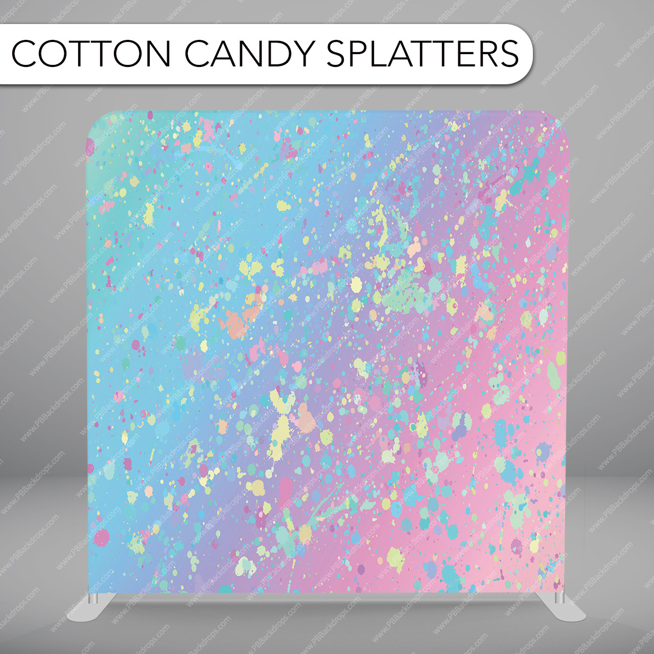 Pillow Cover Backdrop (Cotton Candy Splatters) - PB Backdrops