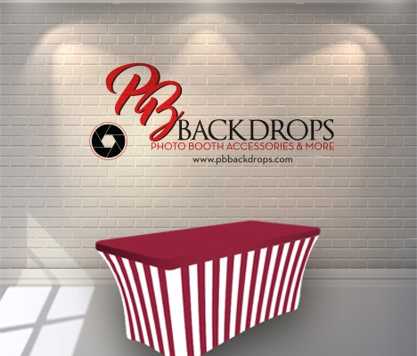 6ft Spandex or Fitted Fabric Table Cover (Carnival Theme) - PB Backdrops