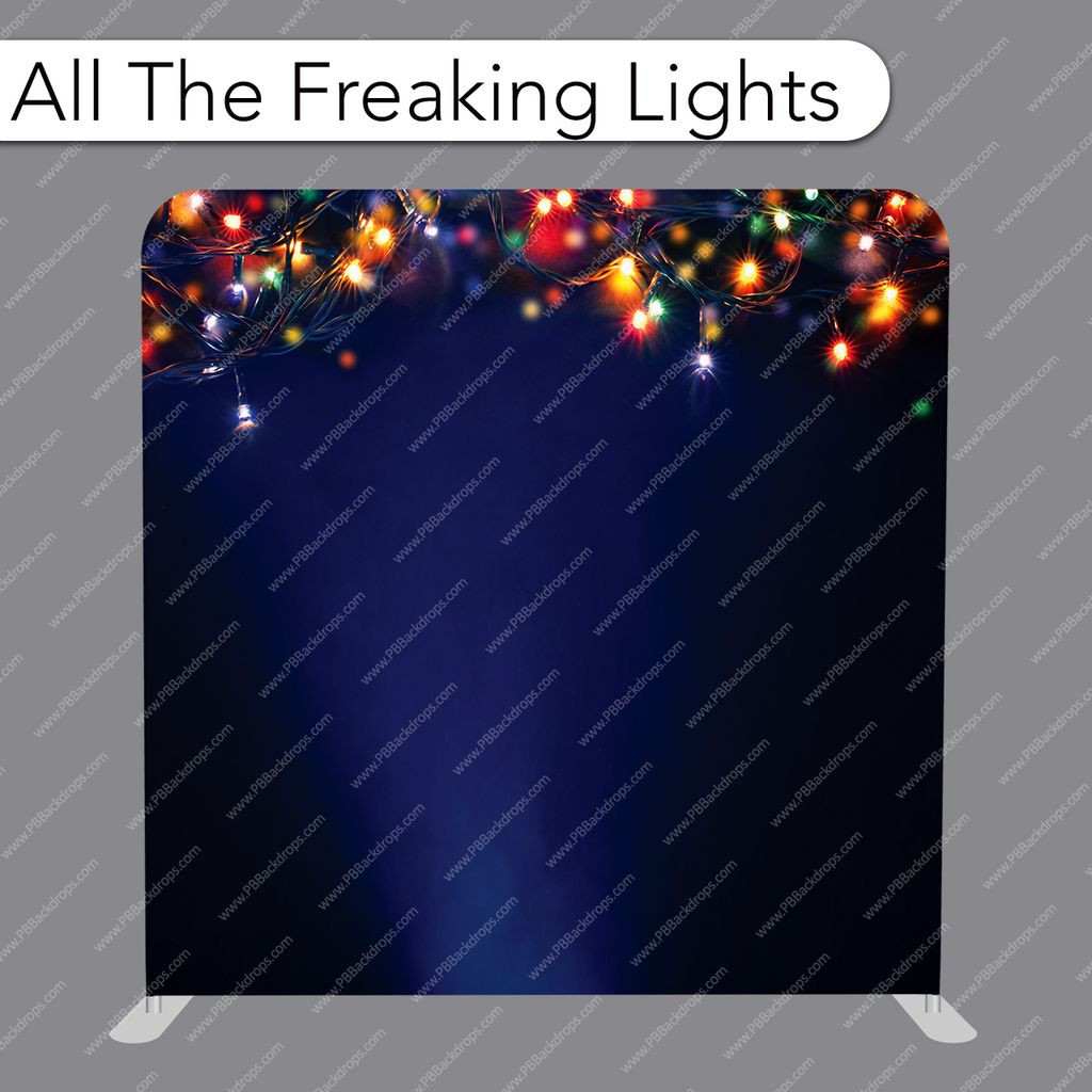 Pillow Cover Backdrop (All The Freaking Lights) - PB Backdrops