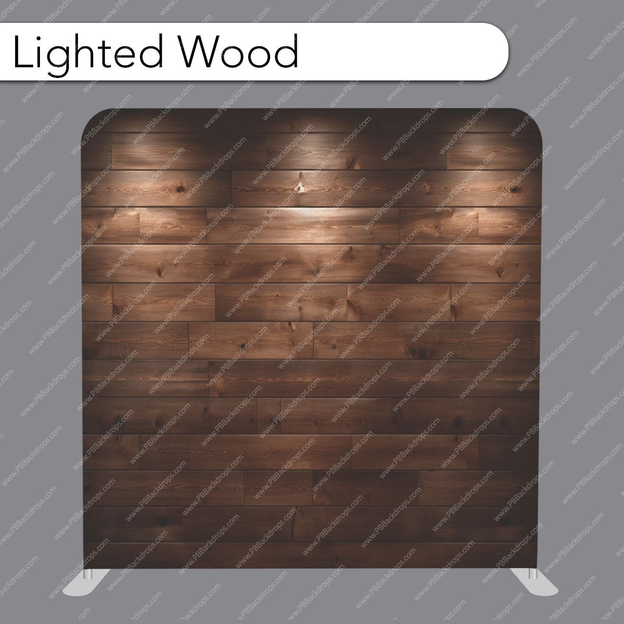 Pillow Cover Backdrop (Lighted Wood) - PB Backdrops