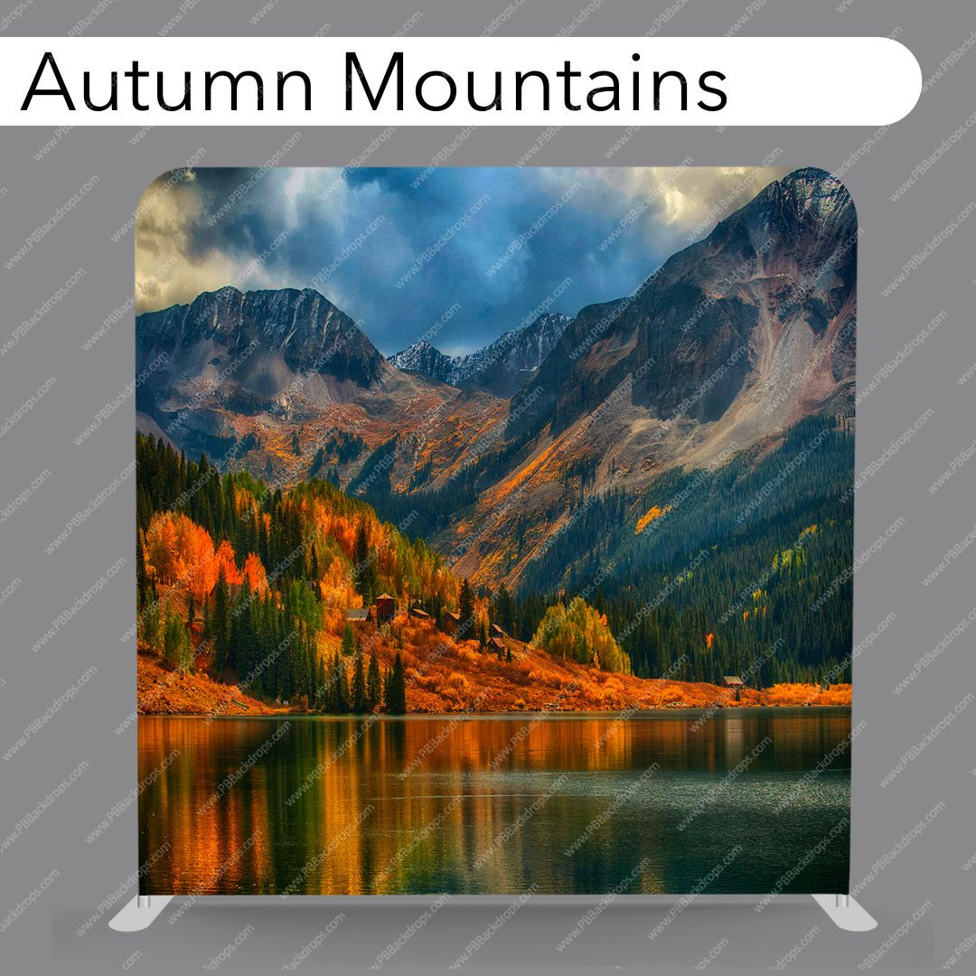 Pillow Cover Backdrop (Autumn Mountains) - PB Backdrops