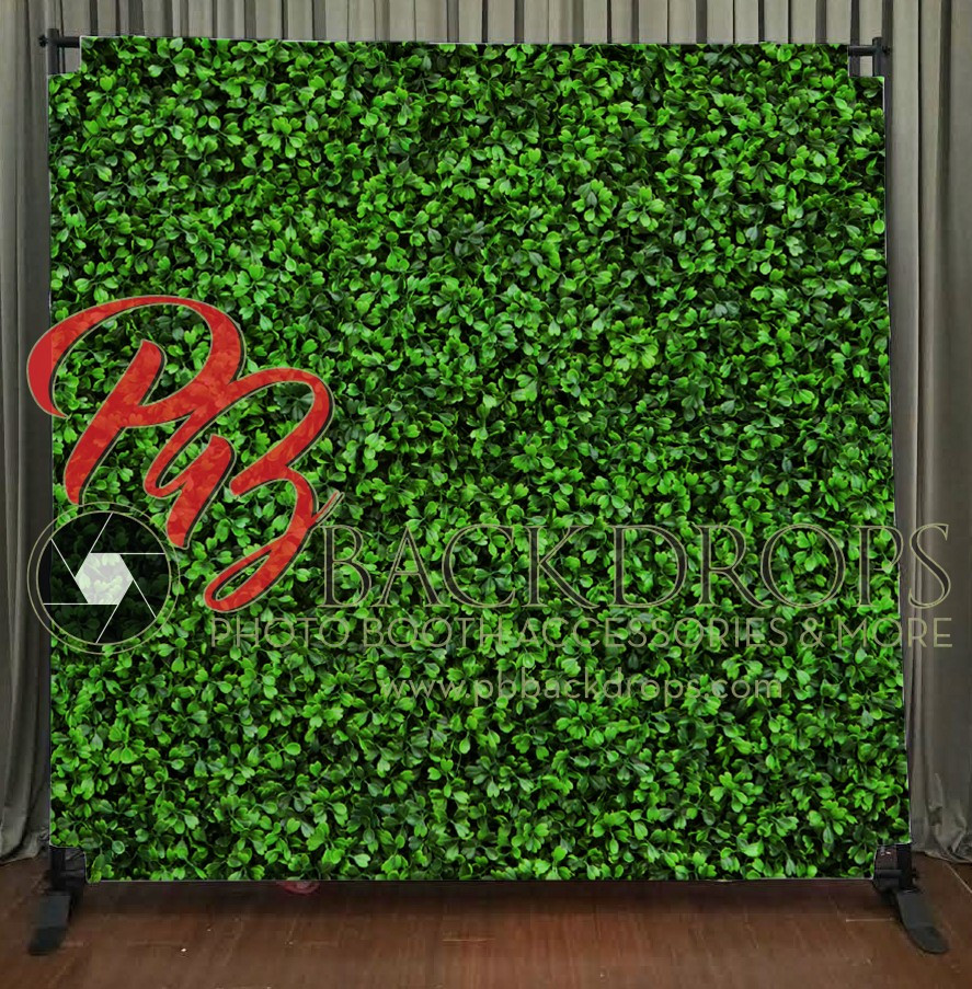 8x8 Printed Tension fabric backdrop (Hedge Wall) - PB Backdrops