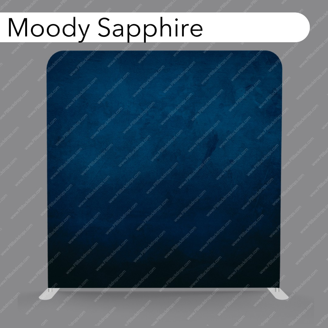Pillow Cover Backdrop (Moody Sapphire) - PB Backdrops