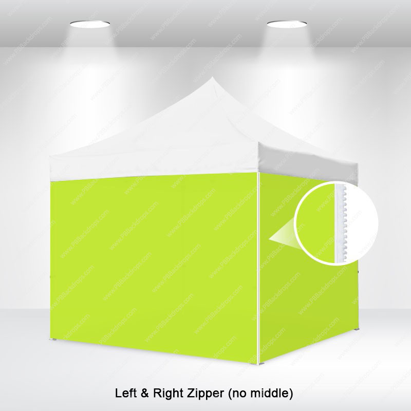 10x10 Canopy Tent Back Wall (40mm Hex Tube) (Solid Colors) - PB Backdrops