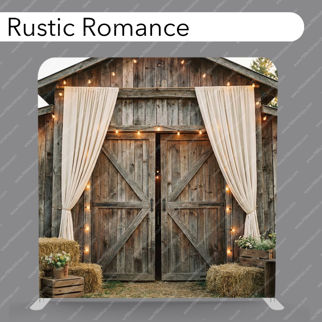 Pillow Cover Backdrop (Rustic Romance) - PB Backdrops